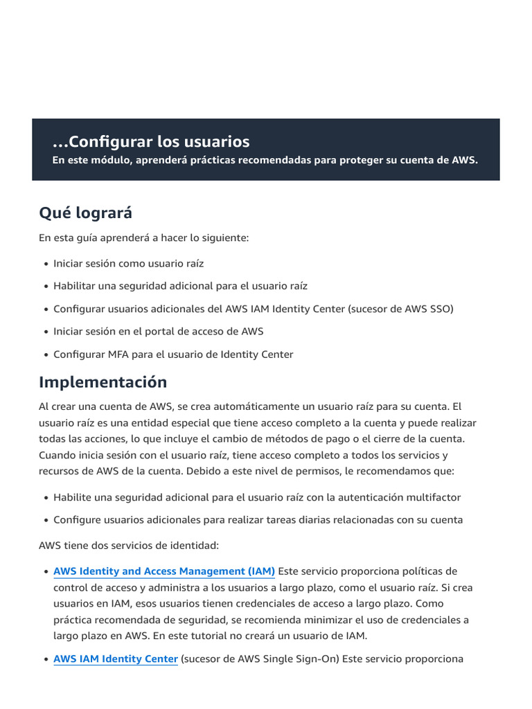 Cómo configurar su entorno de desarrollo para AWS _ Módulo 2 | PDF
