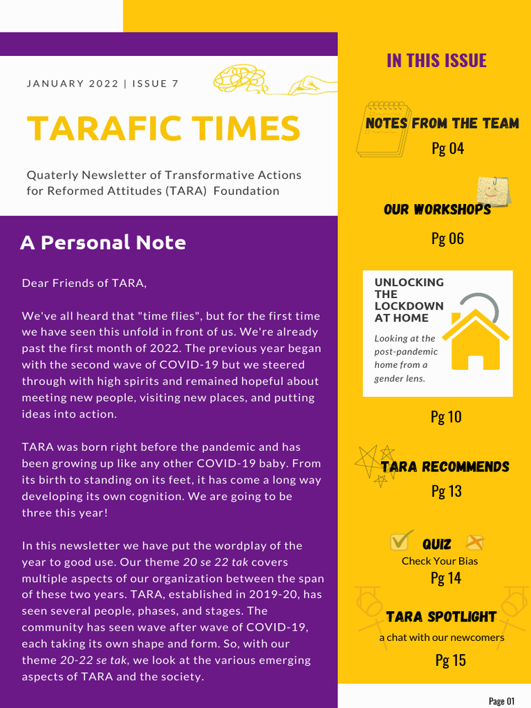 TARA January 2022 Newsletter | PDF