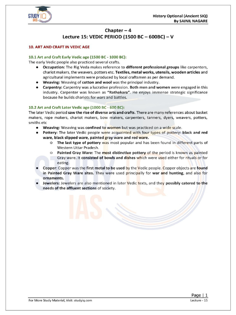 Lecture 15 Ancient India 1702145105 | PDF