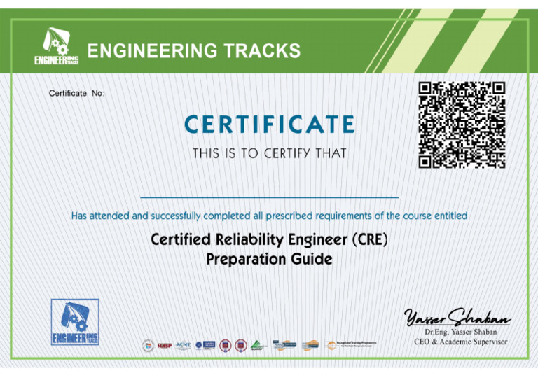 Cre Certificate | PDF