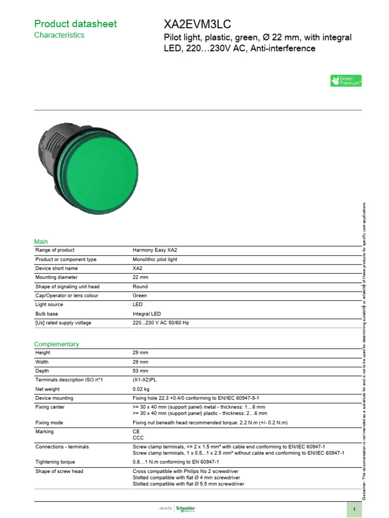 Easy Harmony XA2E - XA2EVM3LC | PDF