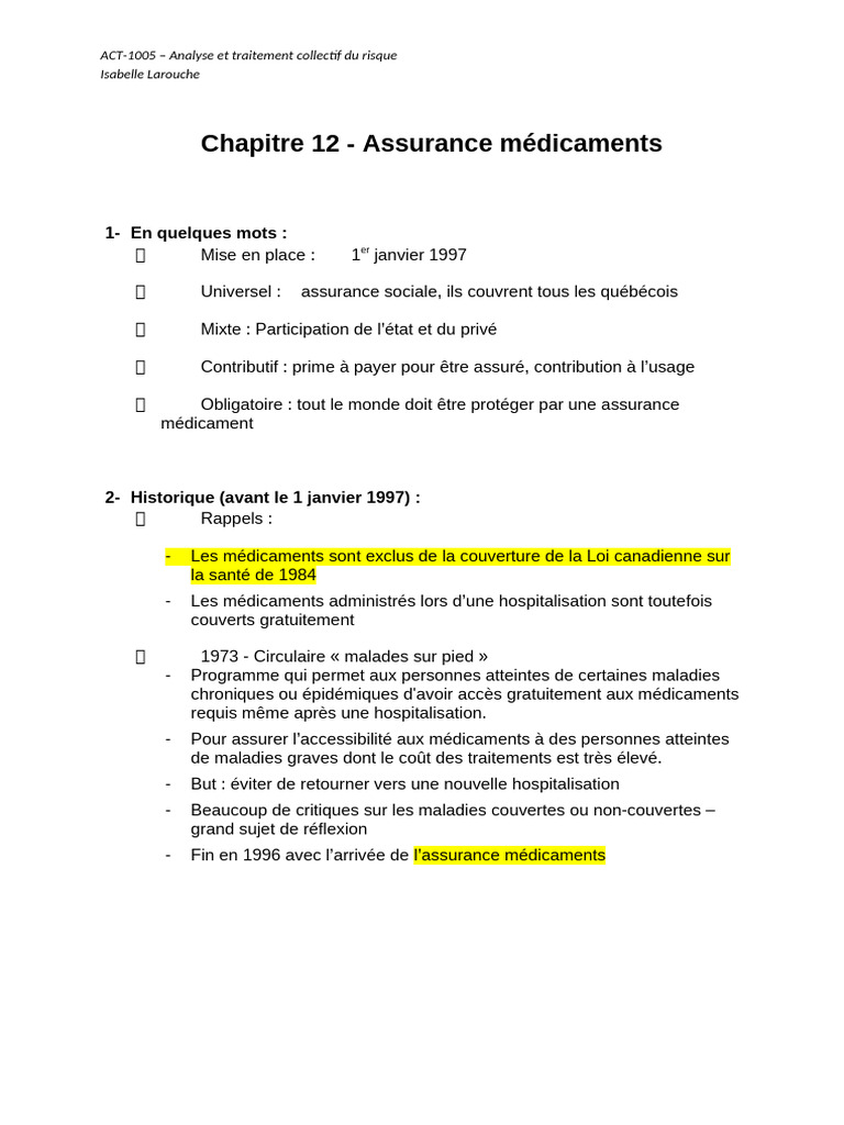12E - Médicaments | PDF