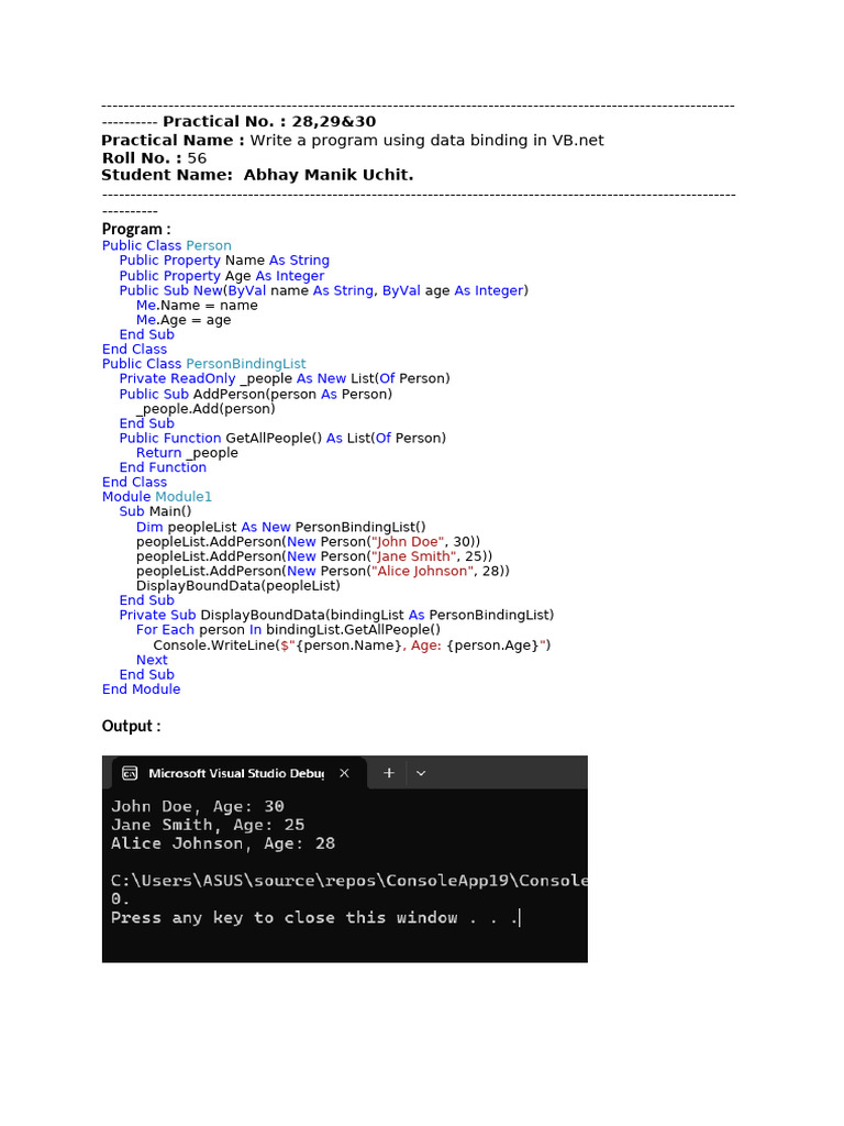 Practical No28 (1) GAD | PDF | Computers
