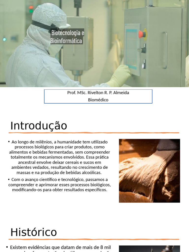 Aula 1 - Introdu o e Tipos de Biotec | PDF