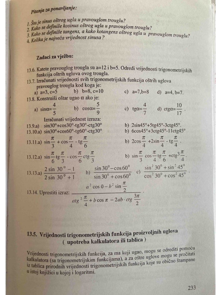 Trigonometrija 3 | PDF
