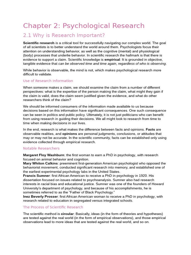 Psychology Research Essentials | PDF | Experiment | Survey Methodology