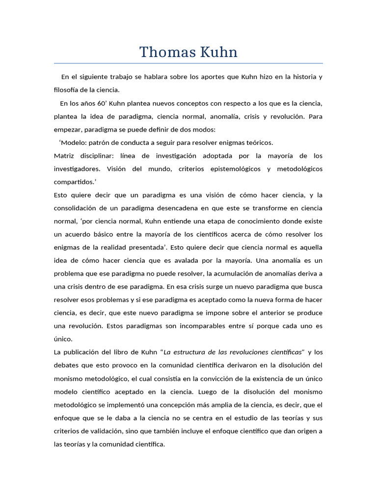 Thomas Kuhn | PDF