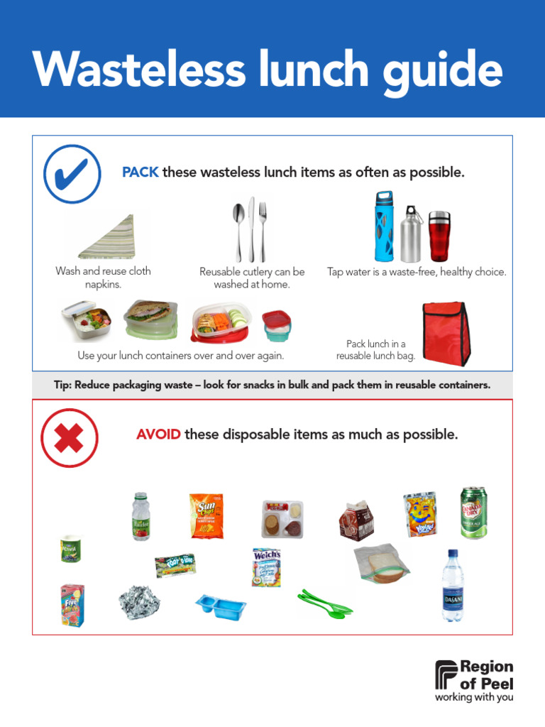 Wasteless Lunch Guide | PDF