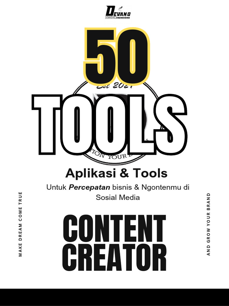 50 Aplikasi Dan Tools Content Creator | PDF