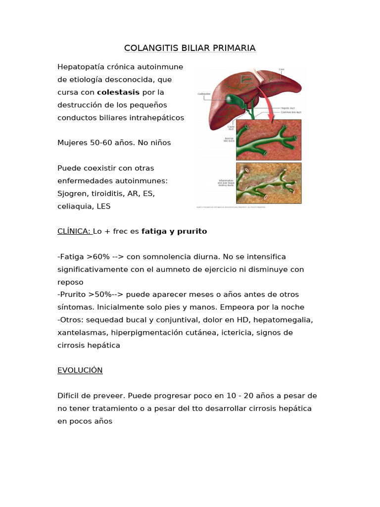 Colangitis Biliar Primaria | PDF