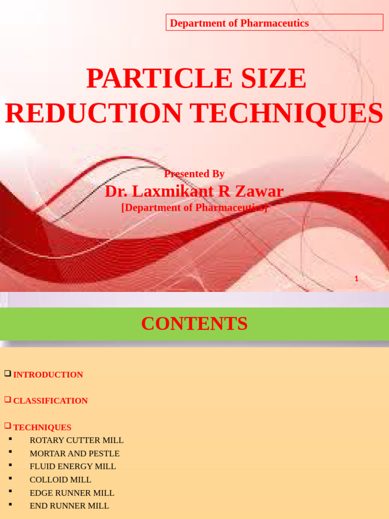 Size Reduction | PDF