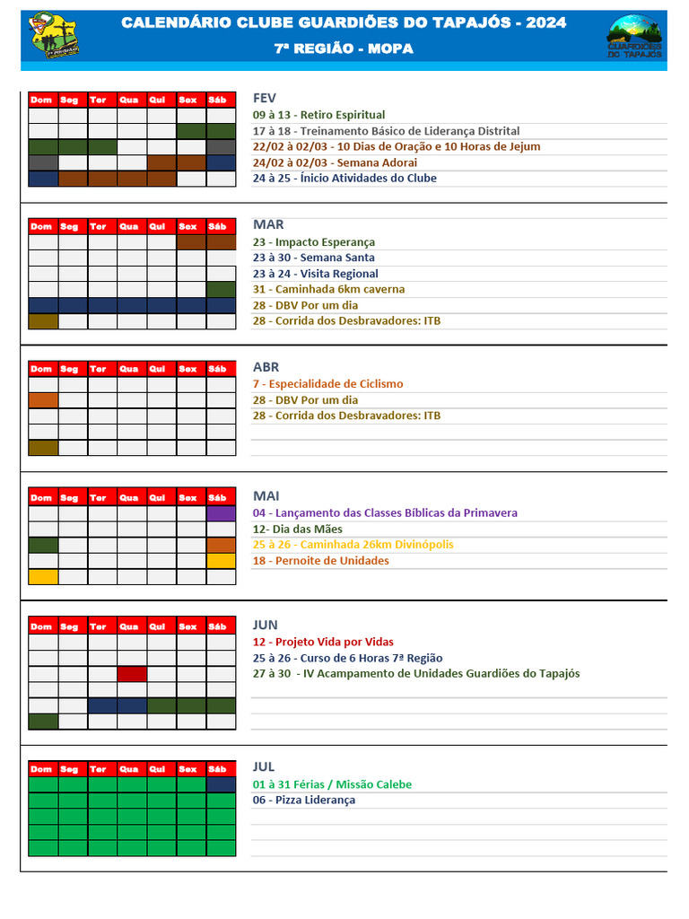 Calendário GDT 2024 | PDF