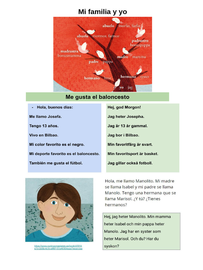 Mi Familia y Yo | PDF | Idiomas | Estudios de idiomas extranjeros