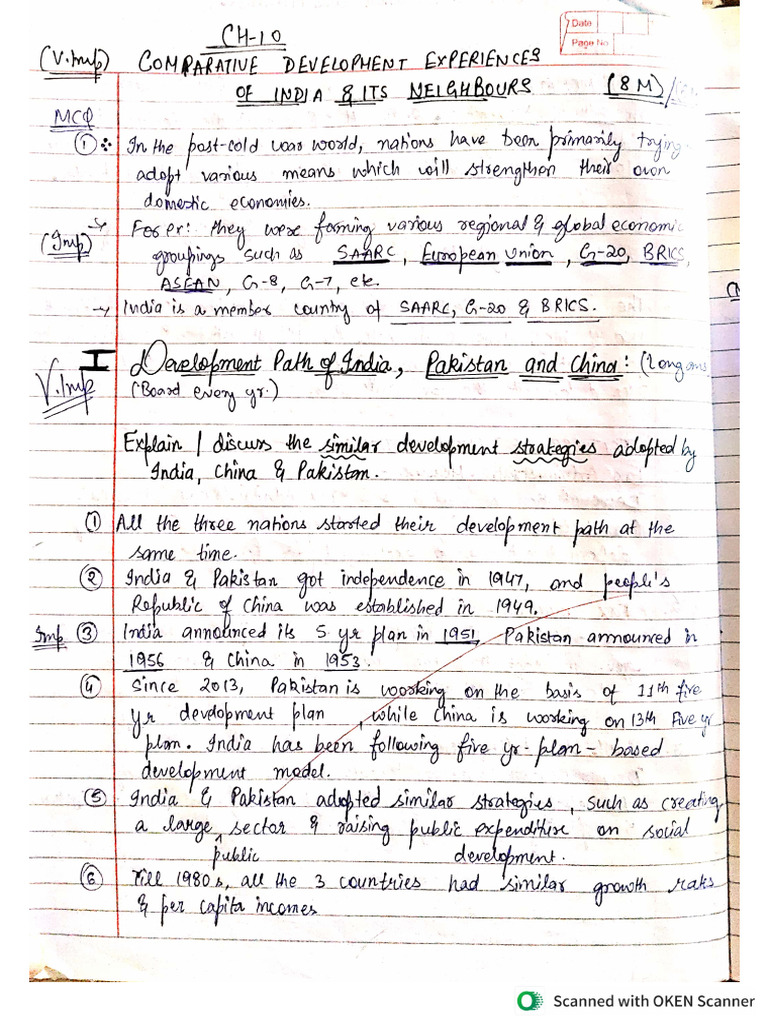 Comparative Development Notes | PDF