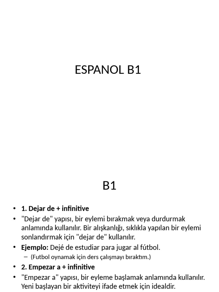 Espanol b1 | PDF