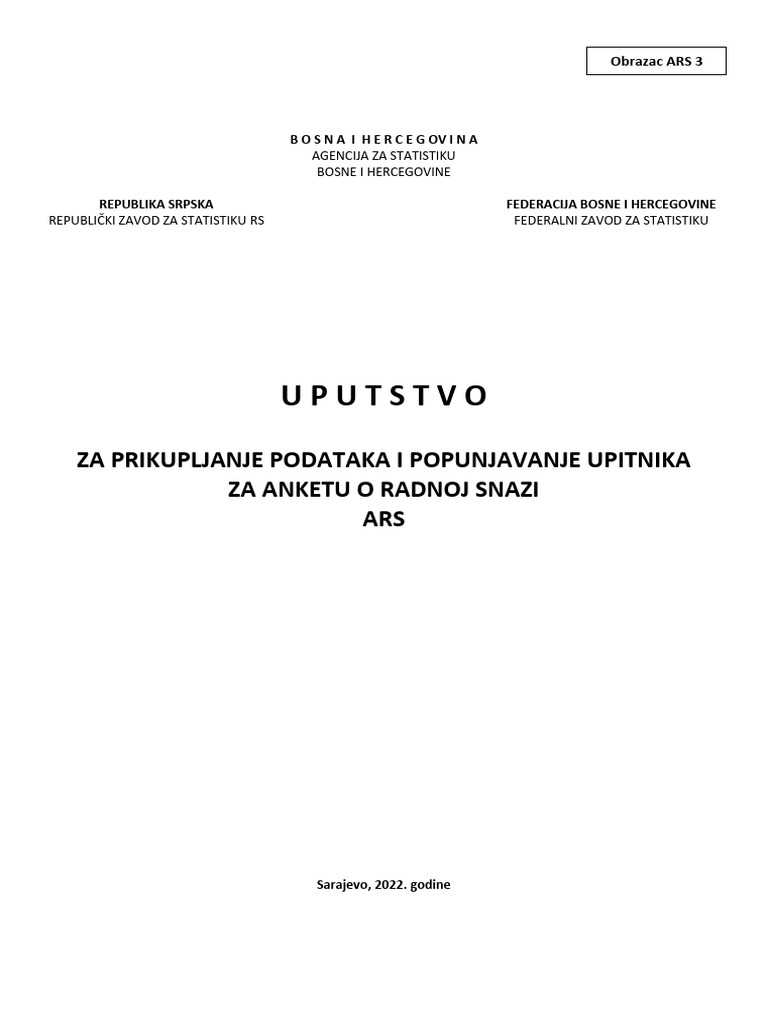 Uputstvo ARS | PDF