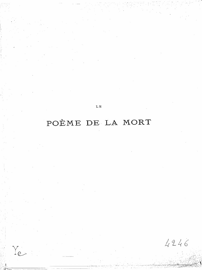 Poeme Mort 1 | PDF