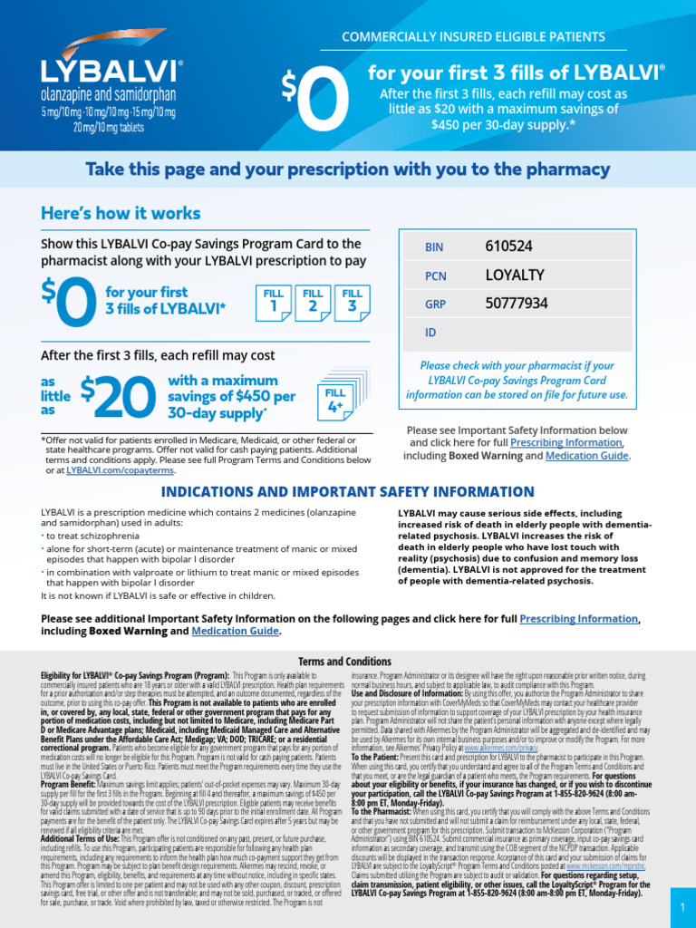 Lybalvi Coupon 2024 | PDF