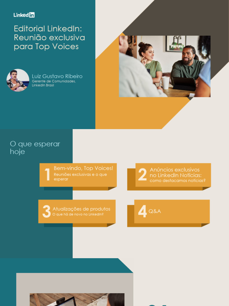 Editorial LinkedIn - Reunião Exclusiva para Top Voices | PDF