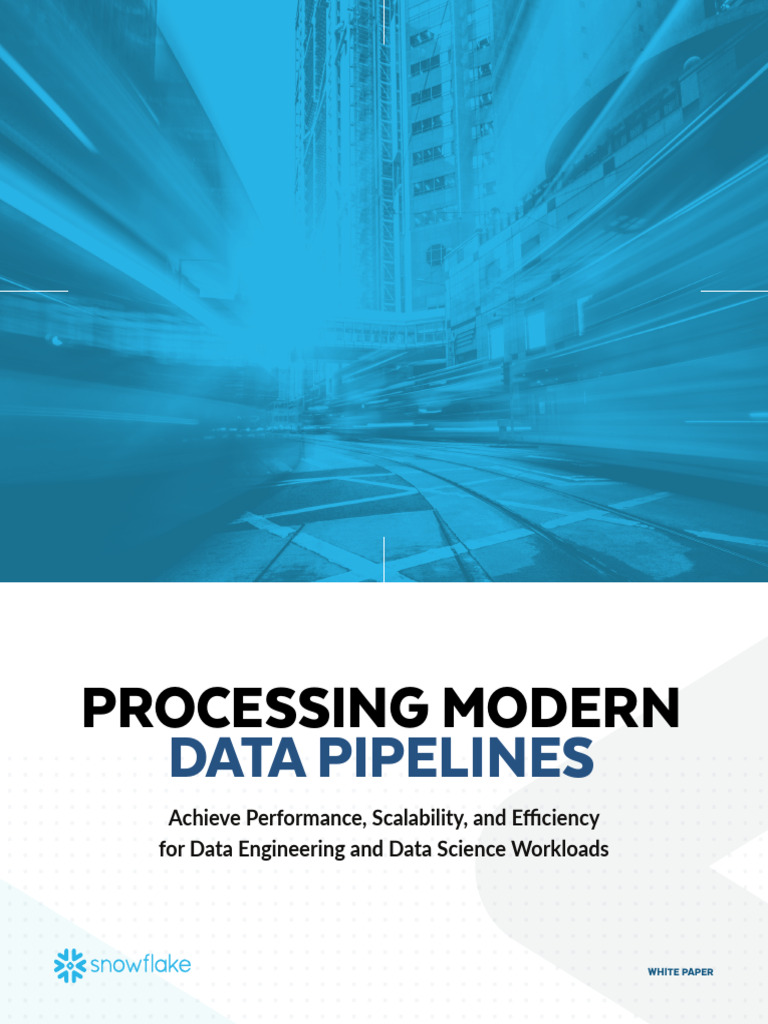 Processing Modern Data Pipelines White Paper | PDF