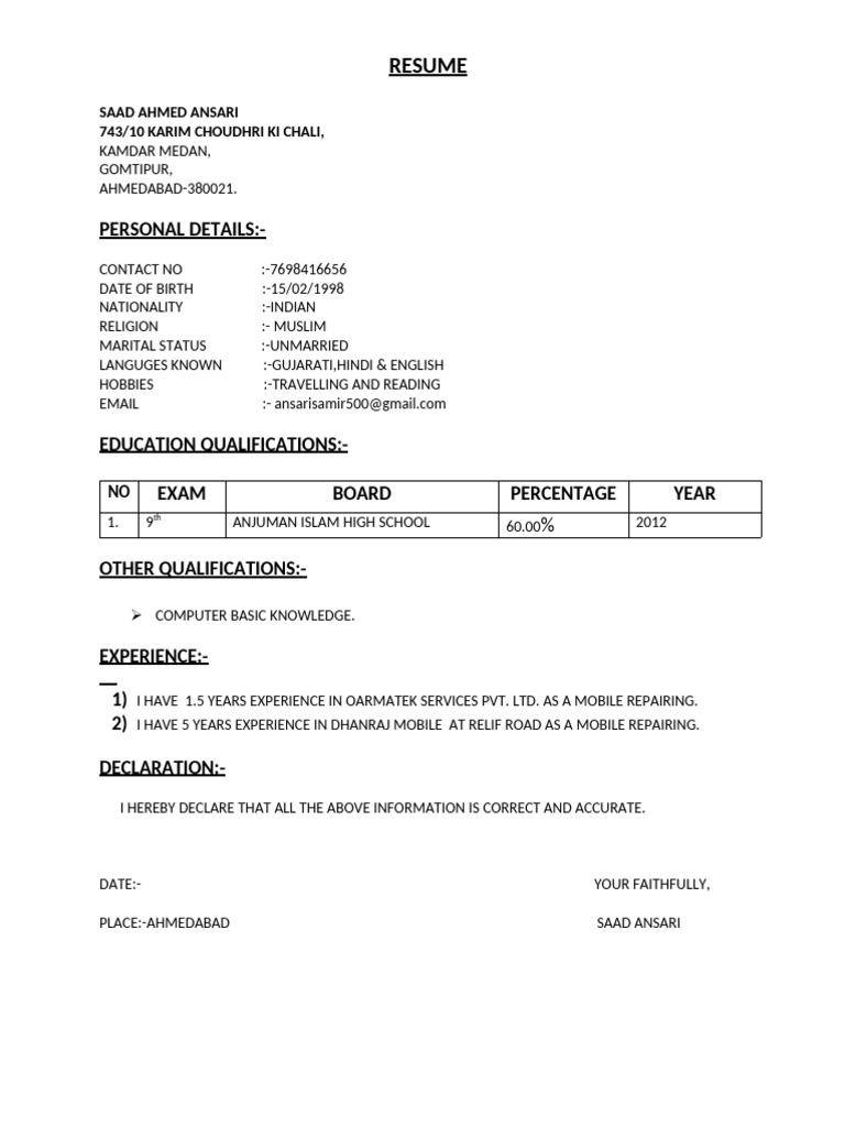 Saad Ansari | PDF | Business