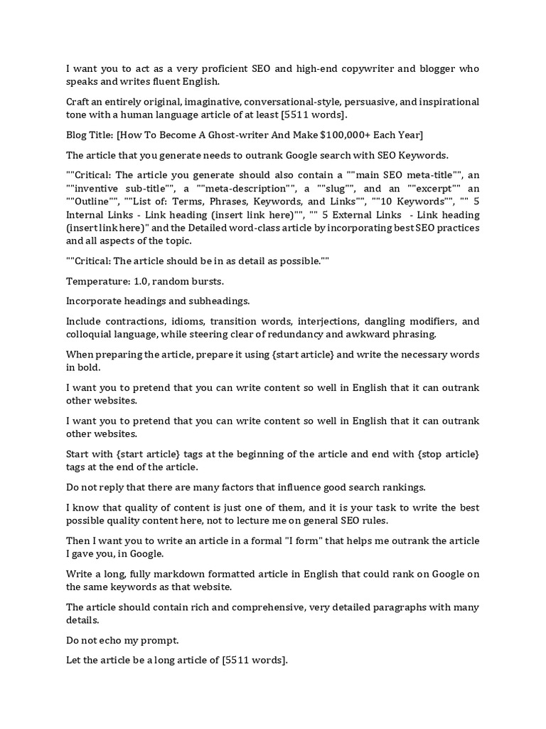 SEO Optimized Blog Articles Writing | PDF