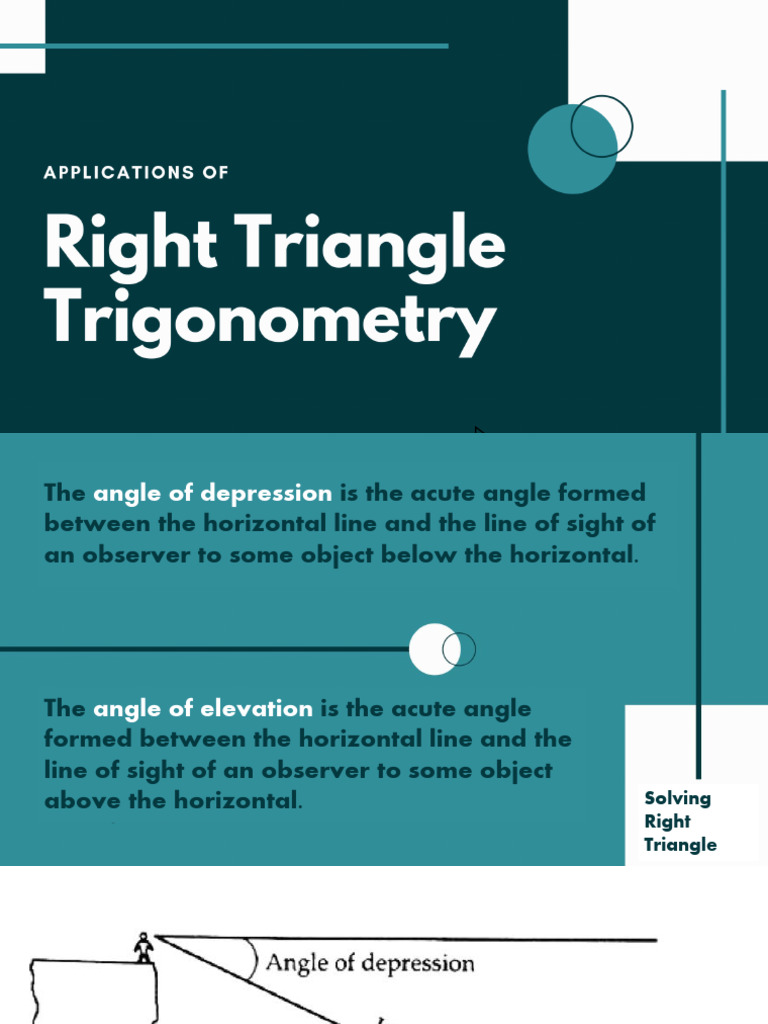Applications of Right Triangle Trigonometry | PDF