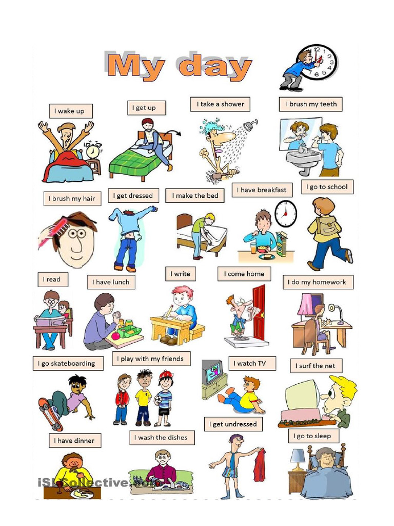 MY DAY- DAILY ROUTINE | PDF