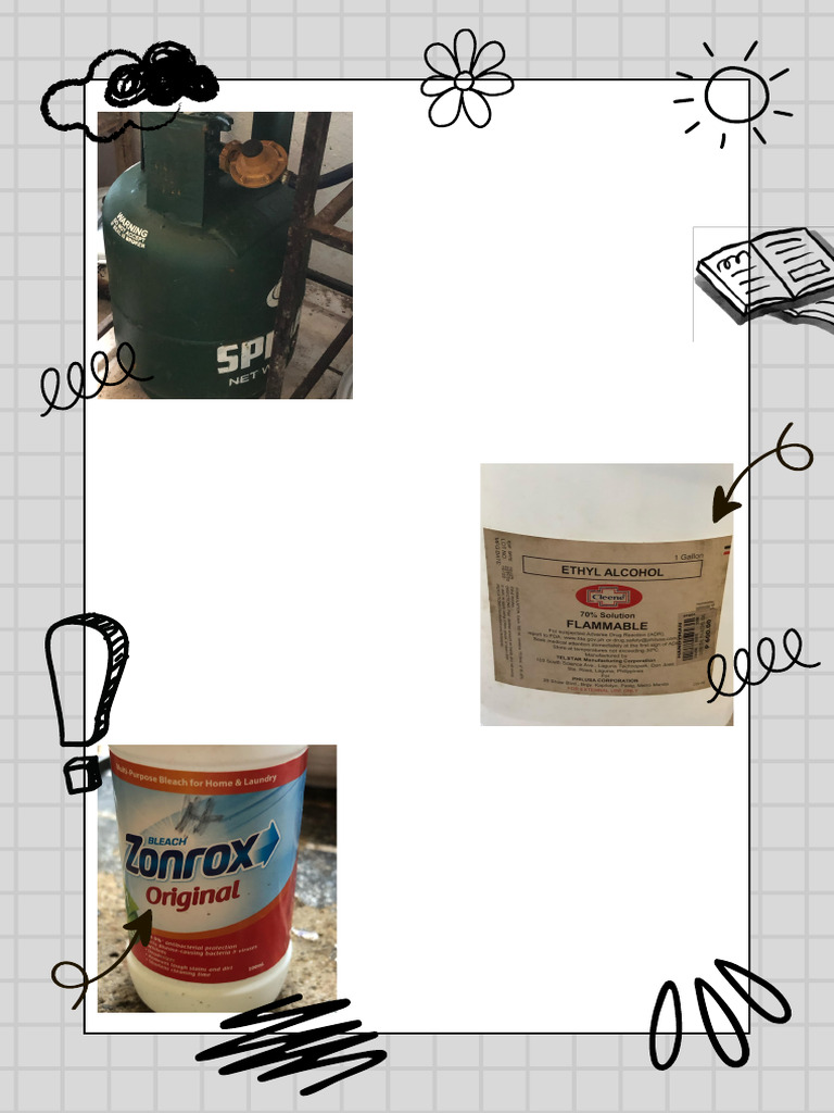 White and Black Cute Simple Doodle Page Border A4 Document | PDF