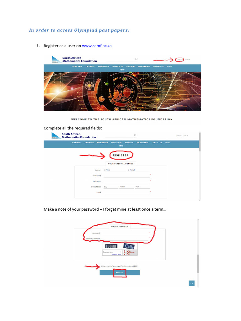 Access Olympiad Past Papers | PDF