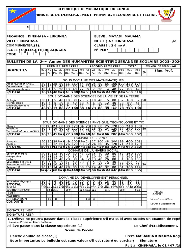 Bulletin Modifié | PDF