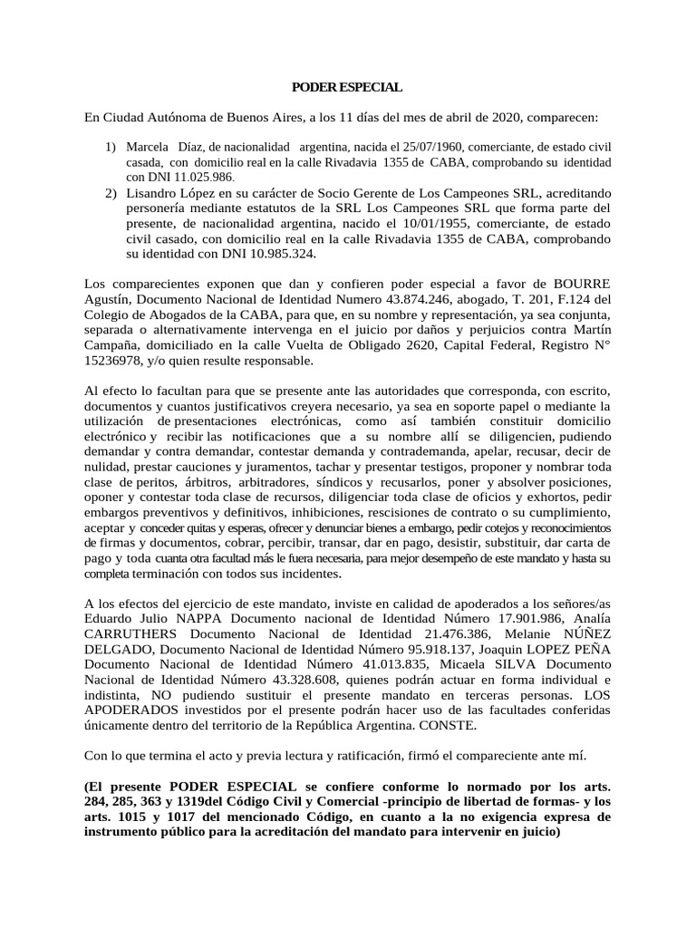 Poder Especial | PDF