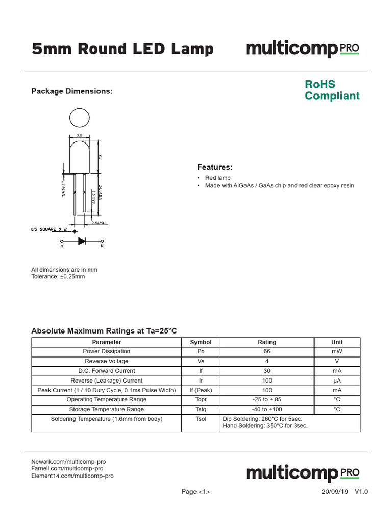 5mm Led | PDF