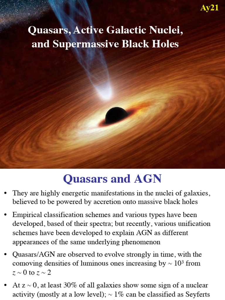 Quasars and AGN | PDF