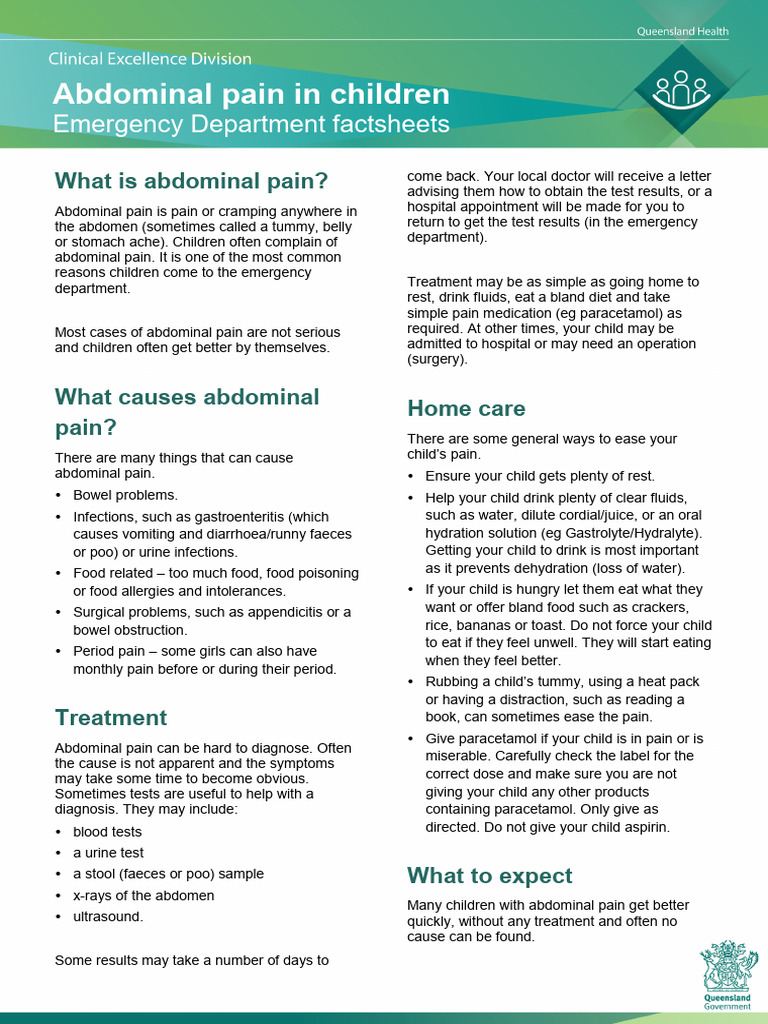 Child Abdo Pain | PDF | Gastroenterology | Wellness