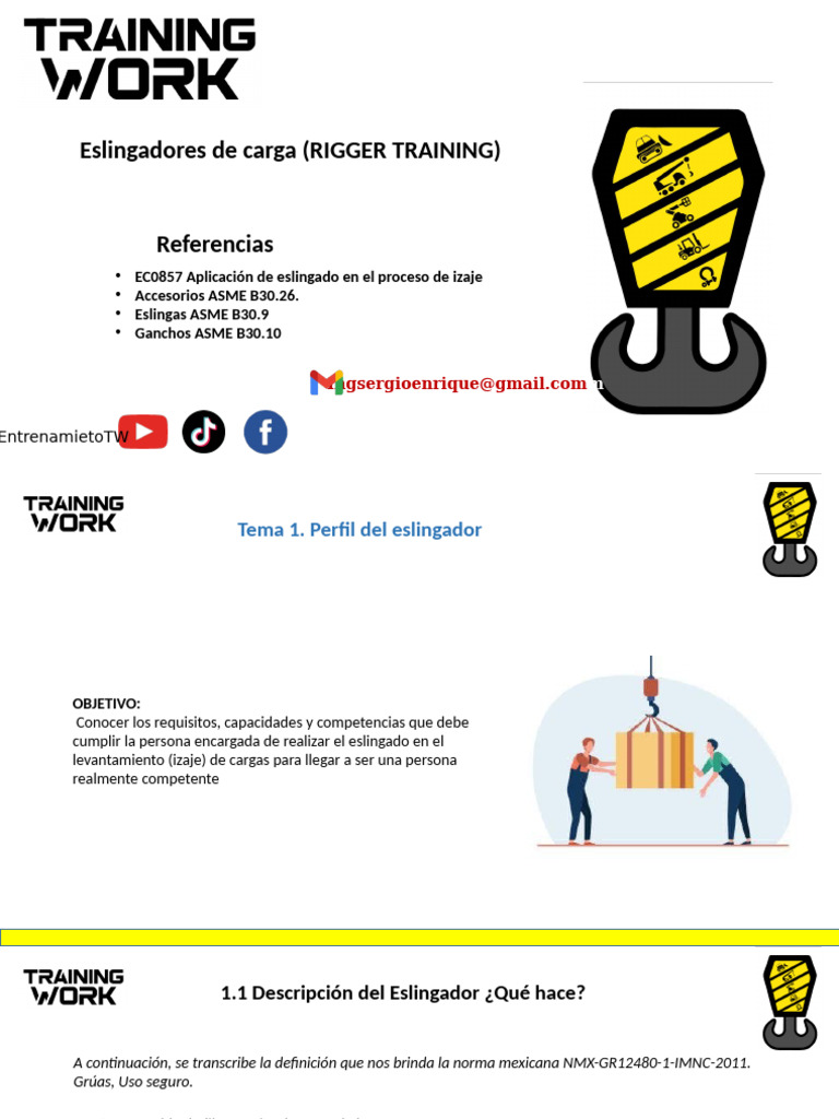 Curso de Formacion de Eslingadores de Carga | PDF