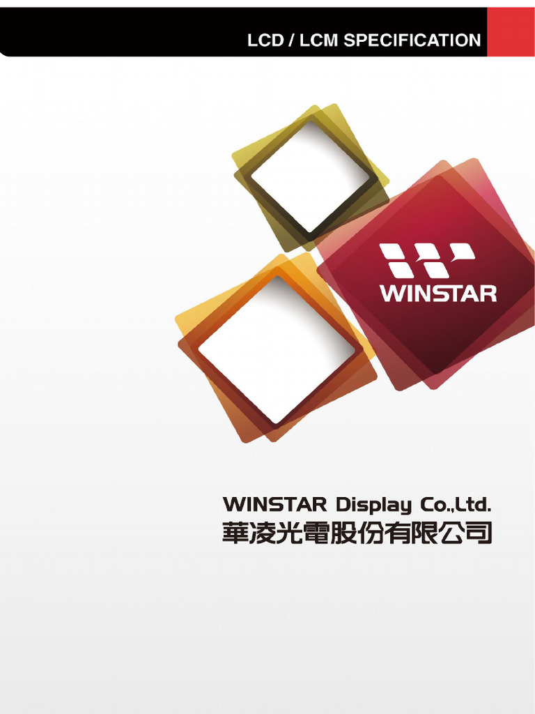 WH2004A-PFH-ET Spec Tech | PDF | Liquid Crystal Display | Backlight