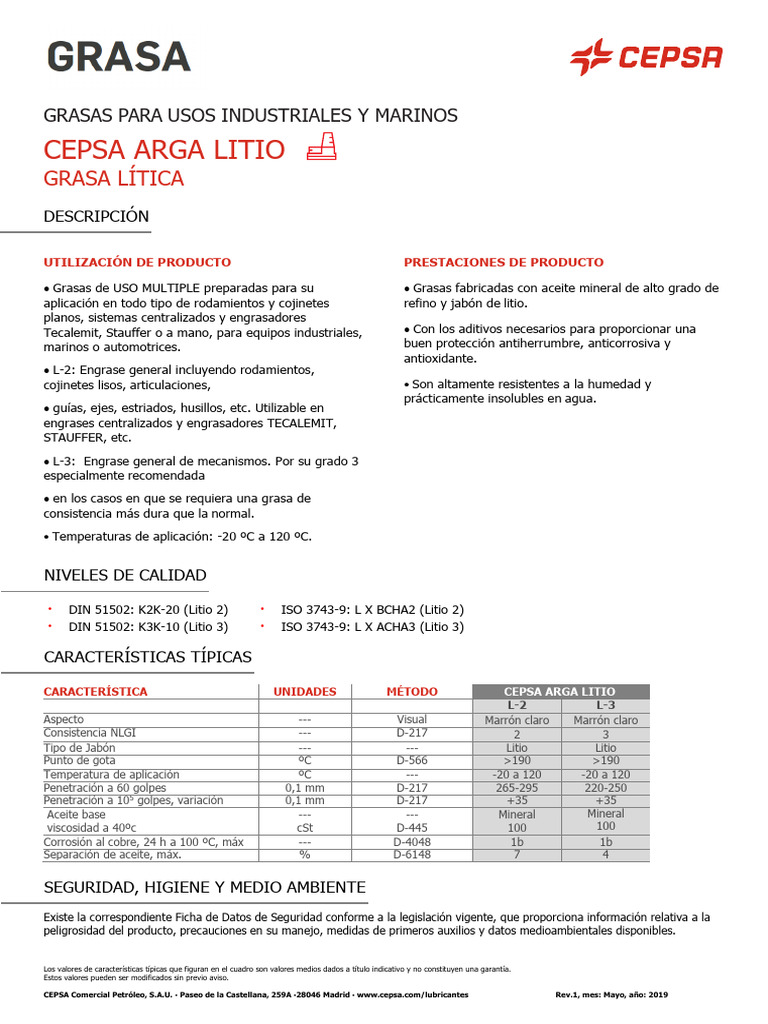 Cepsa Arga Litio | PDF