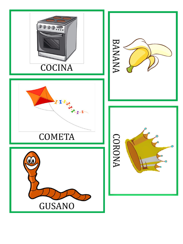 Tarjetas 3 Silabas | PDF
