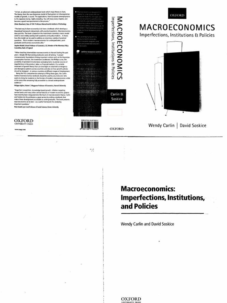 Carlin and Soskice - Macroeconomics - Imperfections, Institutions and ...