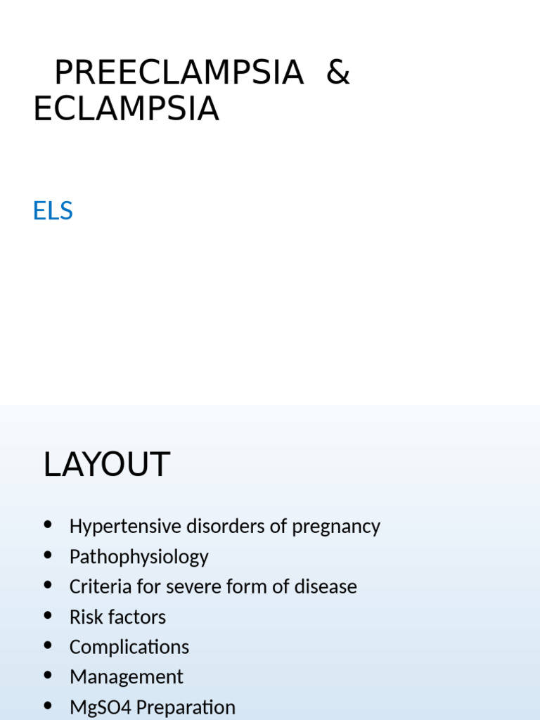 Hypertensive Disorders Inpregnancy ELS | PDF