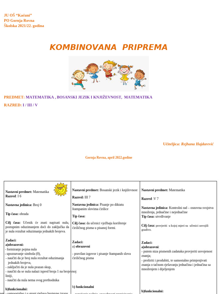 Trokombinovana Priprema | PDF