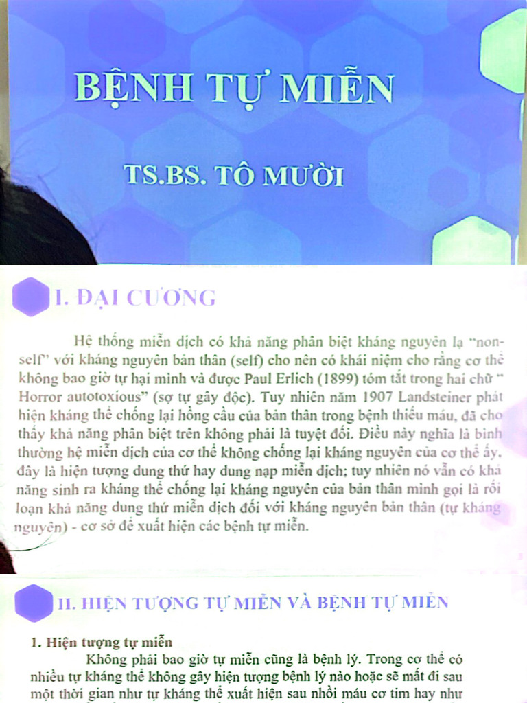 Nội Bệnh Lý-Bệnh Tự Miễn | PDF