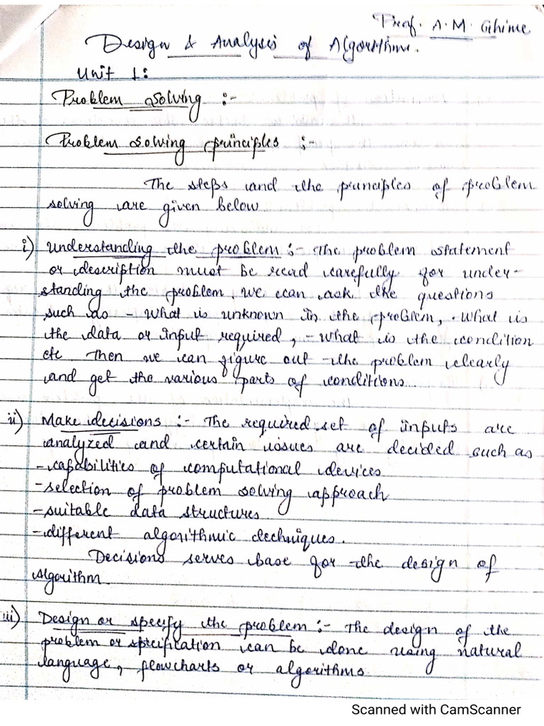 DAA Unit 1 Part 1 | PDF