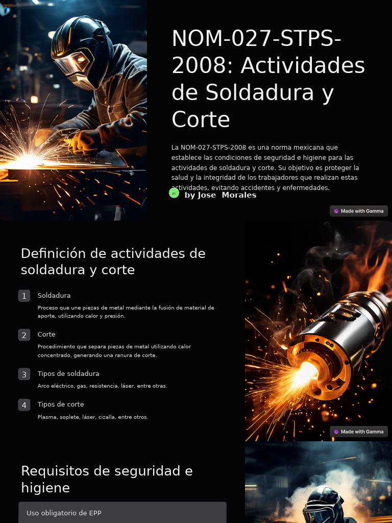NOM 027 STPS 2008 Actividades de Soldadura y Corte | PDF | Soldadura ...