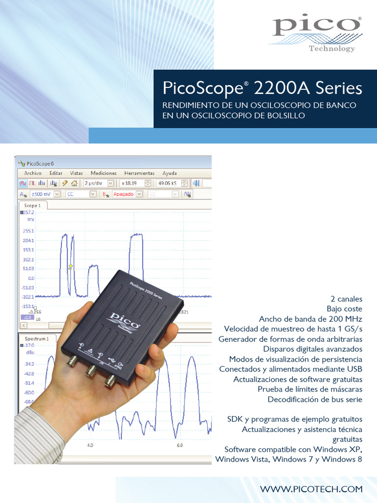 Pico Scope 2200 A Series Data She Etes | PDF
