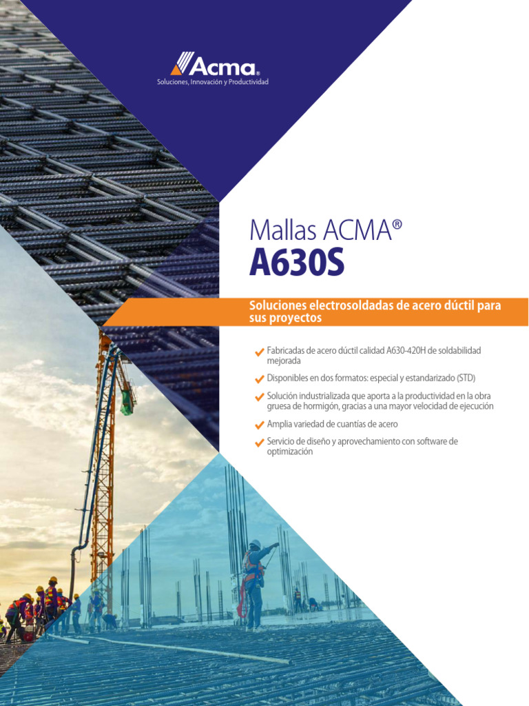 Acma Ficha Malla Electrosoldada A630S | PDF