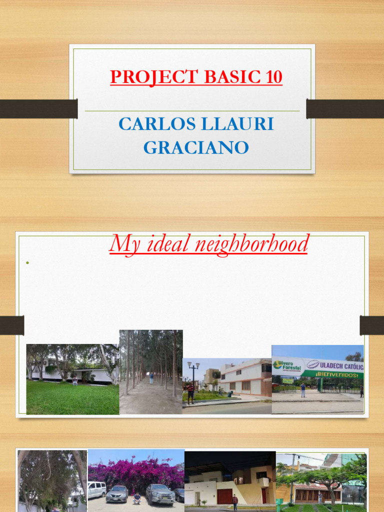 PROJECT BASIC 10 CARLOS LLAURI GRACIANO 21 de Noviembre | PDF