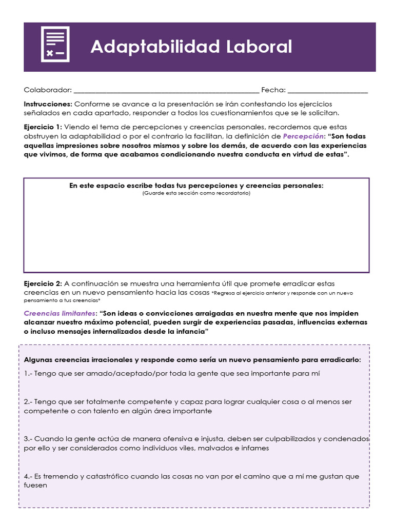 Adaptabilidad Laboral | PDF