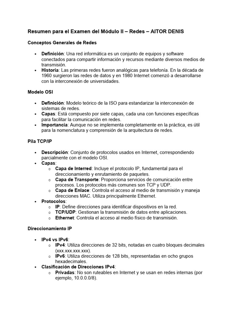 Resumen Modulo 2 | PDF